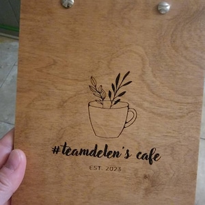 Menu Holder / Custom Menu Cover / A4 Paper Size - Etsy