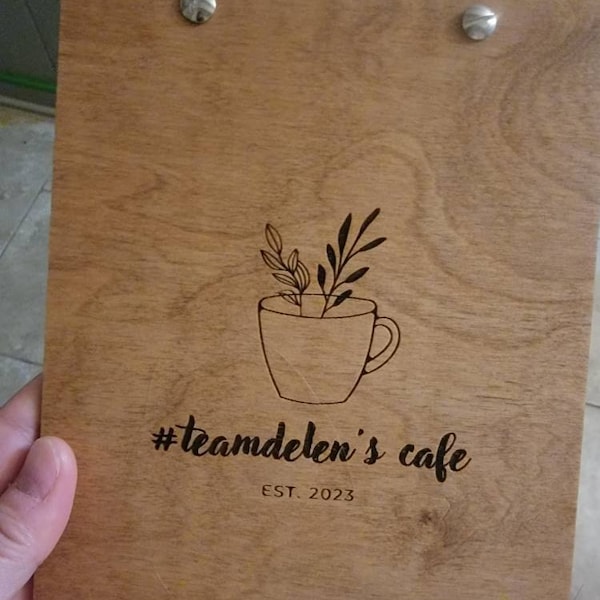 Menu Holder / Custom Menu Cover A5 Paper Size / FREE PERSONALIZATION - Etsy