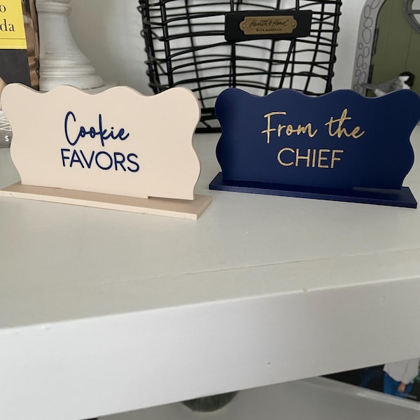 Buffet Food Name Sign, Food Table Tent Card, Food Tag, Cute Buffet Card ...