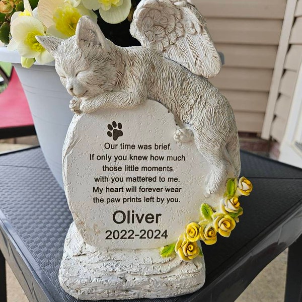 Personalized Pet Memorial Stones Sympathy Gifts With Sleeping Dog Stone ...