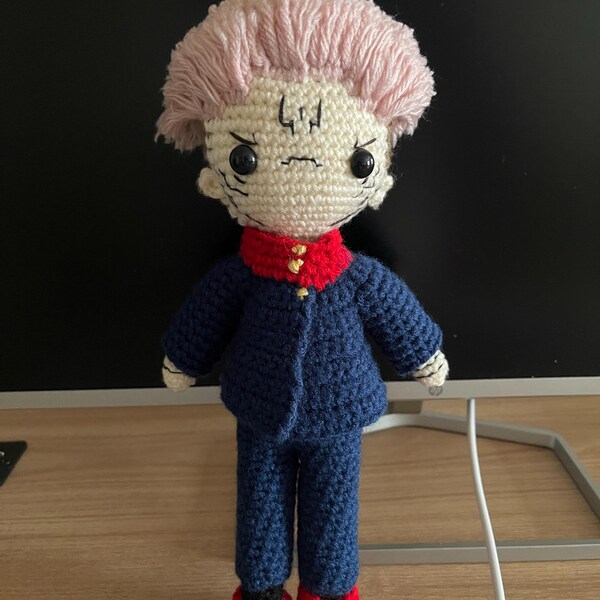 Sukuna Inspired Crochet Pattern JJK Ryomen Sukuna Amigurumi - Etsy