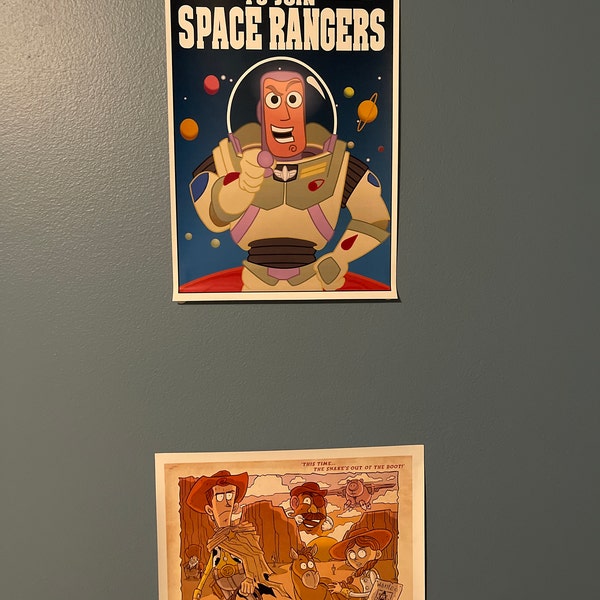 Disney Pixar Toy Story Buzz Lightyear 11" X 17" Andy's Room Poster ...