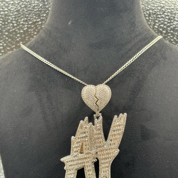 Rapper Cuban Link Chain ,14MM Moissanite Necklace, Hip Hop Cuban ...
