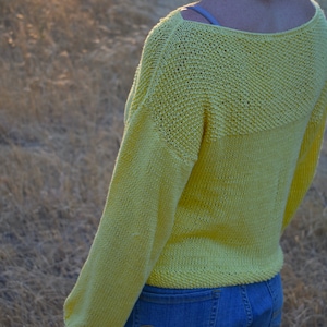 Cotton Sweater Knitting Pattern, Summer Jumper Knitting Pattern ...
