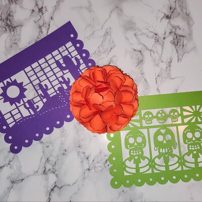 COCO SVG 12 Cutting Files Templates Decorative Flags Paper Cut Papel ...