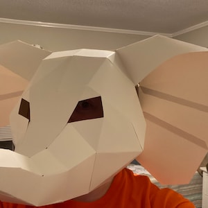 Horse mask template paper mask papercraft mask masks 3d | Etsy