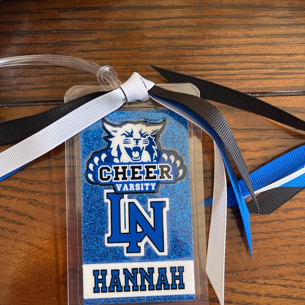 Personalized Cheer and Dance Bag Tags, Cheer Gifts, Cheerleading Bag ...