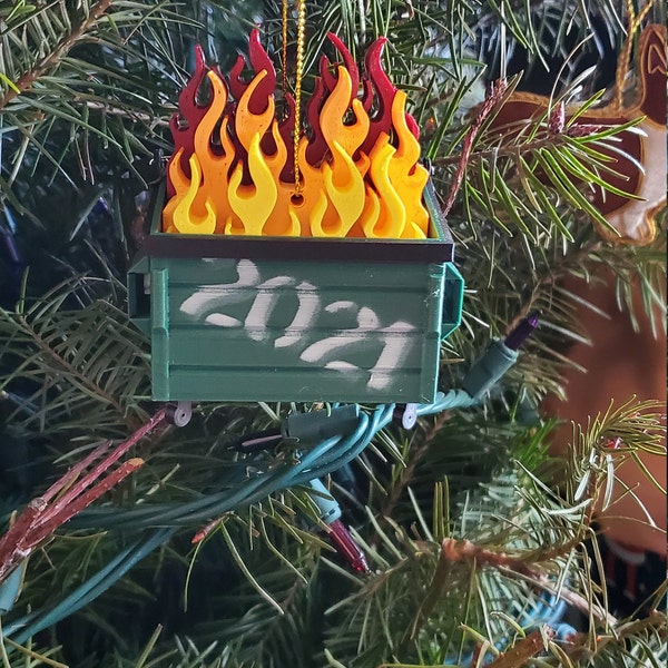 Dumpster Fire Ornament, Gift Box or Kit - Etsy