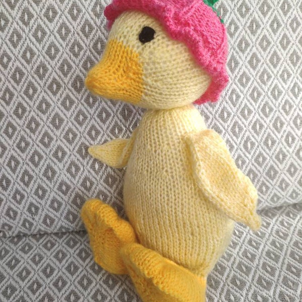 Dorsey Duckling Pdf Knitting Pattern Download- Knitted Flat - Written ...