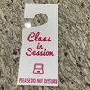 Personalized Door Knob Hanger - Zoom in Progress Door Sign - Virtual ...