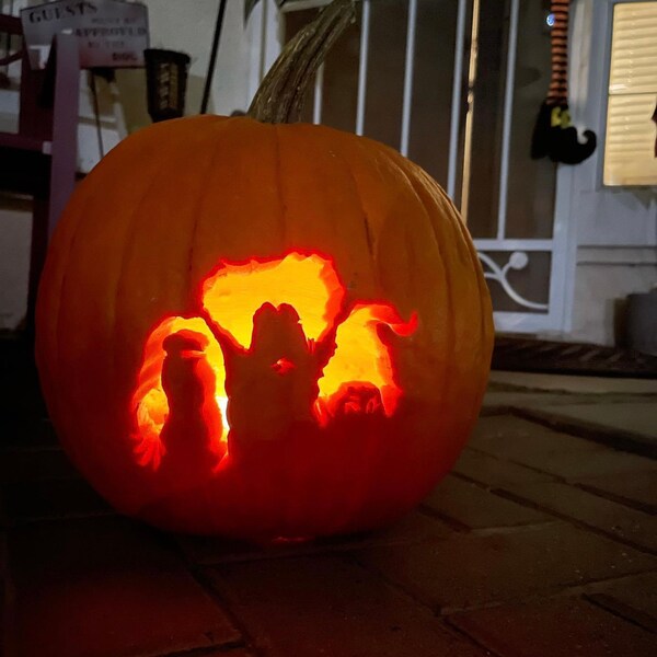 Hocus Pocus Pumpkin Carving Patterns - Printable PDF - Etsy