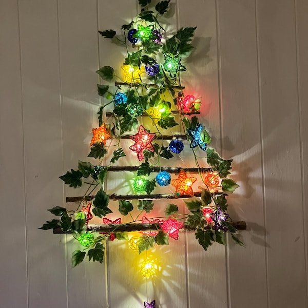 Flower Garland String Lights. Rustic Boho Fairy Lights Bunting With ...