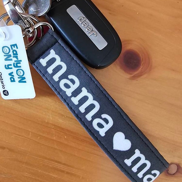Mama Keychain Wristlet | Mothers Day Gift for New Mom | Mom Accessories ...