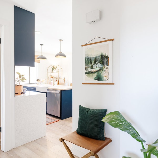 Monsoon Season Archival Print of Painting of an Abstract Landscape in a ...