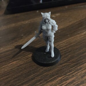 Wood Elf Bronwin & Deer Mount Mini Resin Miniature | Etsy