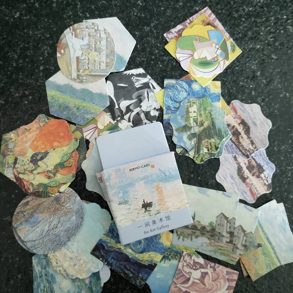 45 Pcs Artist Masterpieces Sticker Pack, Art Gallery Sticker, Night Sky ...