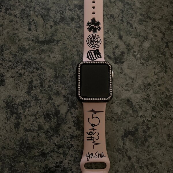 Smartwatch Silicone Bands, 911 Dispatcher, Watch Bands, 42/44mm, 38 ...