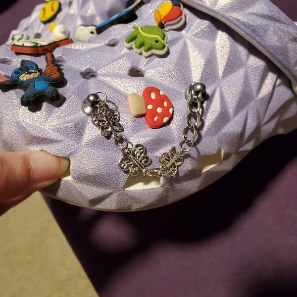 Cute Pearl Croc Charms for Girls Full Set Glitter Croc Pin Shoe Charm ...