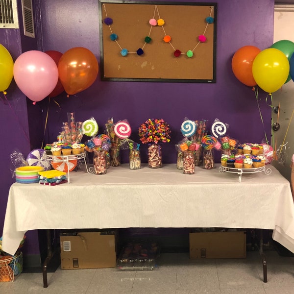 Lollipops Sticks Double Sided, Birthday Party Decorations, Excellent ...