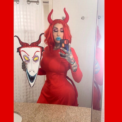 Custom Color Devil Costume Devil Wings Horns Tail Demon Costume Devil ...