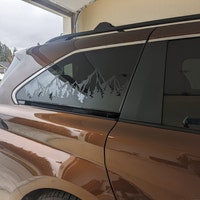 Fits 2006-2014 Honda Ridgeline Rear Middle Sliding Window American Flag ...