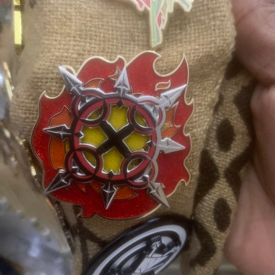 Kingdom Hearts Pin Spinning Axel Chakram Enamel Pin Spinner - Etsy