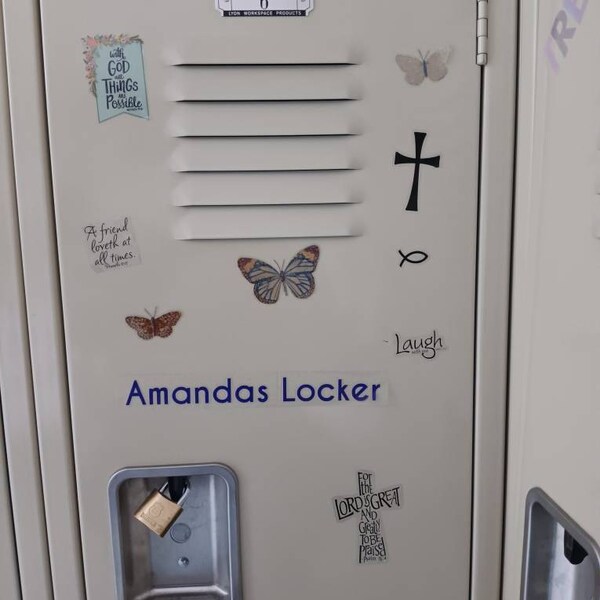School Locker Decal Camp Stickers Custom Locker Decals Sports Locker ...