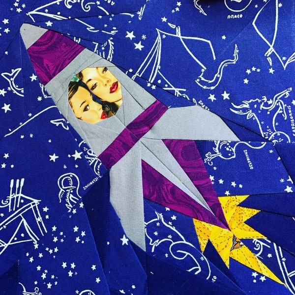 Rocket Ship Paper Piece Quilt Pattern. - Etsy