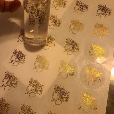 Real Foil Round Stickers, Personalized Round Labels, Perfect for ...