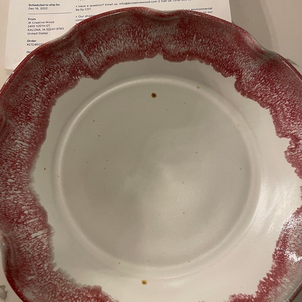Handmade Pottery | Large Pie Plate (9 Colors) - Etsy