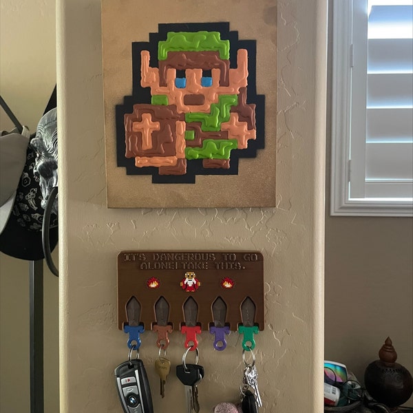 Legend of Zelda, Zelda Key Holder, Gift Ideas, Gaming Gadgets, 8bit ...
