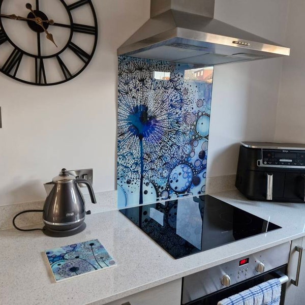 Dandelion Ceramic Wall Art Mini Tile Framed Art Housewarming Birthday ...