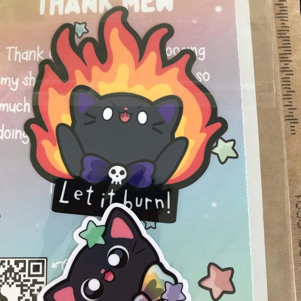 90’s Nostalgia Cat Sticker - Gaming Stickers - Vinyl Sticker Decal for ...