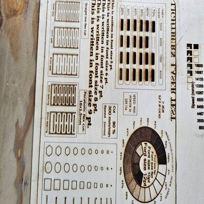 Lightburn Laser Engraved Test Files, Laser Test File SVG, Engrave Test ...