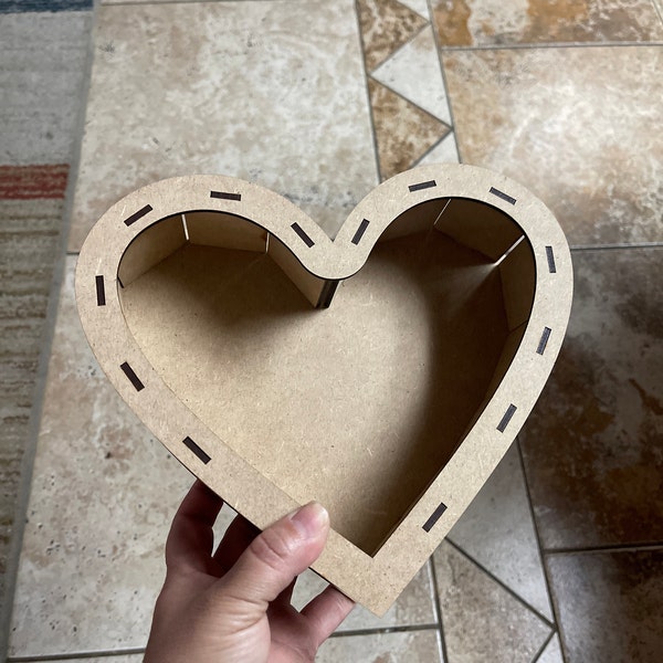 Pencil Holder Box Laser Cut Template DXF File as Teacher or Birthday ...