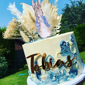 Peter Rabbit Themed Cake Topper and Fences Personalised - Etsy