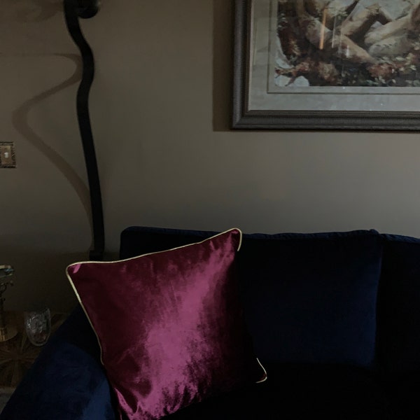 Decorative Pillow, Excellent Claret Decorative Velvet Pillows, 12 Color ...