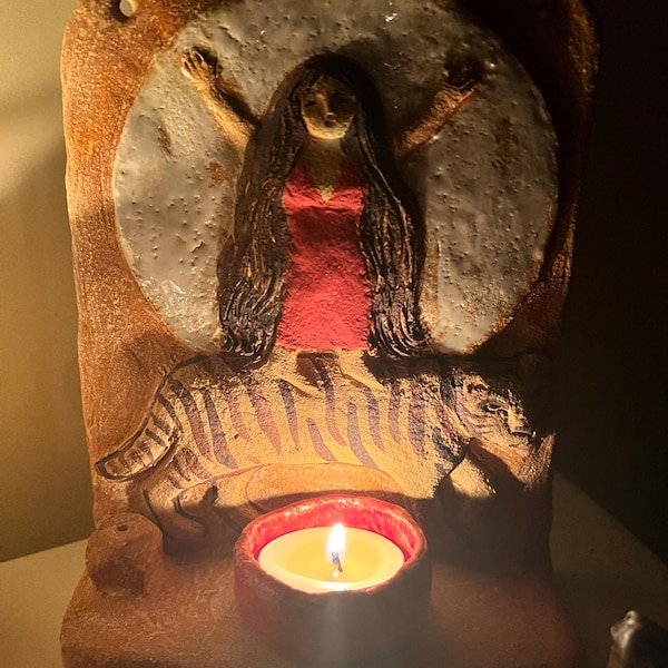 Full Moon With a Cute Face, Handmade Ceramics, Wall Decor, Lunar Accent ...