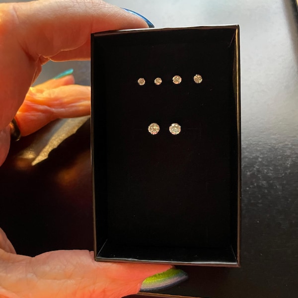 20G/18G/16G Trinity Bead Push Pin Labret • G23 Titanium Threadless Flat ...