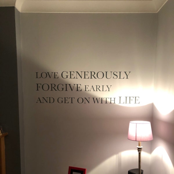 Make Your Own Quote Custom Design Wall Sticker - Personalised Wall ...