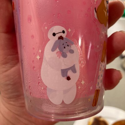 Baymax With Eeyore Plushie Transparent Laptop Sticker/ Big Hero 6 Pooh ...