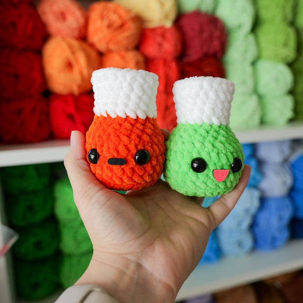 Erlenmeyer Flask Crochet Pattern: Chubby Cartoon Style (DIGITAL PDF ...