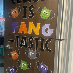 Halloween Bat Bulletin Board Decor: Classroom Door Decoration (digital ...