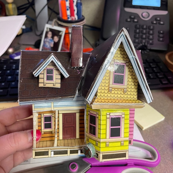 Up House Papercraft DIY Pdf Files,3d Paper Cut Template,hand Cut - Etsy