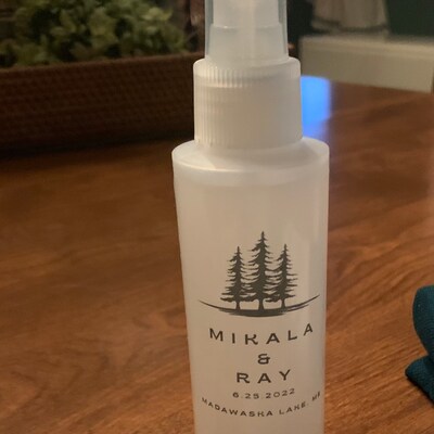 Bulk Wedding Bug Spray Party Favors Bottles Arrive Filled With Label ...