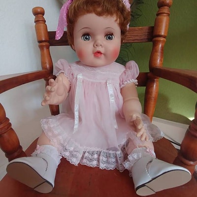 American Character 1958 INFANT TOODLES Baby Doll 16 Tosca Hair working ...