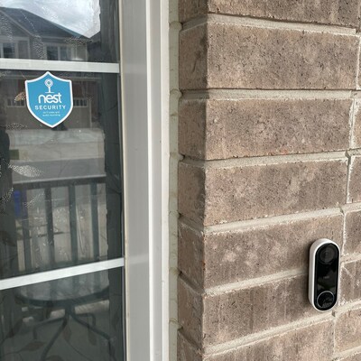 Nest Security Cam Badge/shield Static Window Cling outdoor Safe, Sticks ...