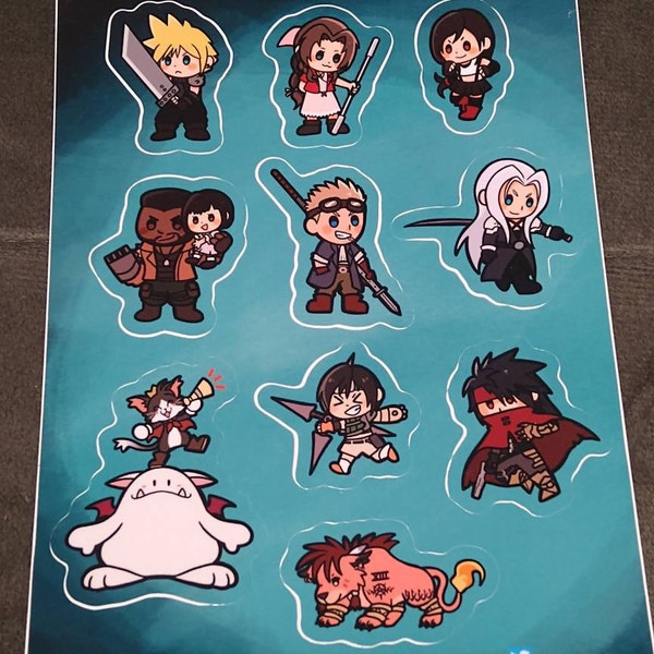 FFVII Rebirth Sticker Page - Etsy