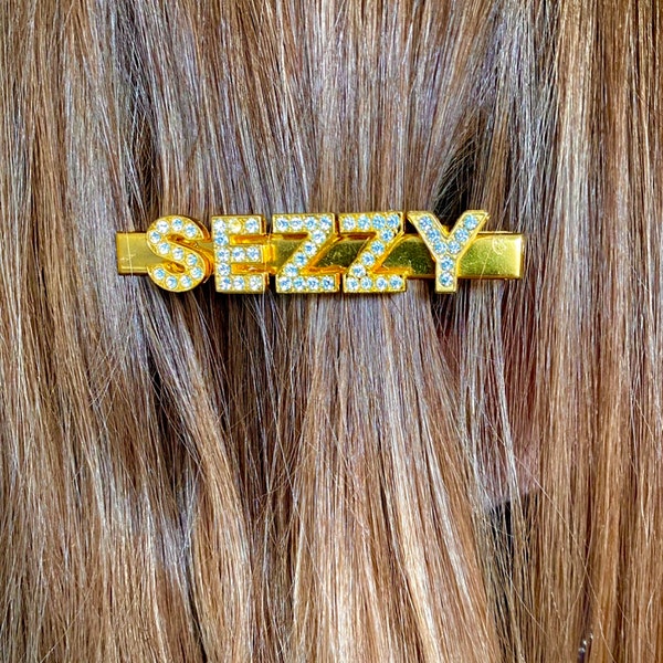 Gold Custom Hair Clips, Personalised Hair Clips, Bobby Pin, Hair ...