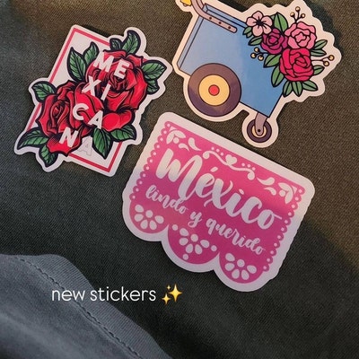 Papel Picado Sticker, Mexican Sticker, Mexico Sticker, Mexican Phrases ...